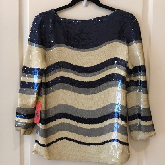 Tory Burch | Tops | Nwttory Burch Sequined Jill Top | Poshmark